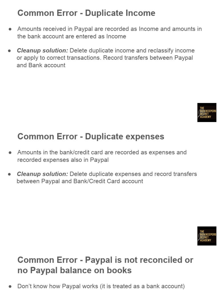 Common Paypal Errors and What Can You Do | PDF
