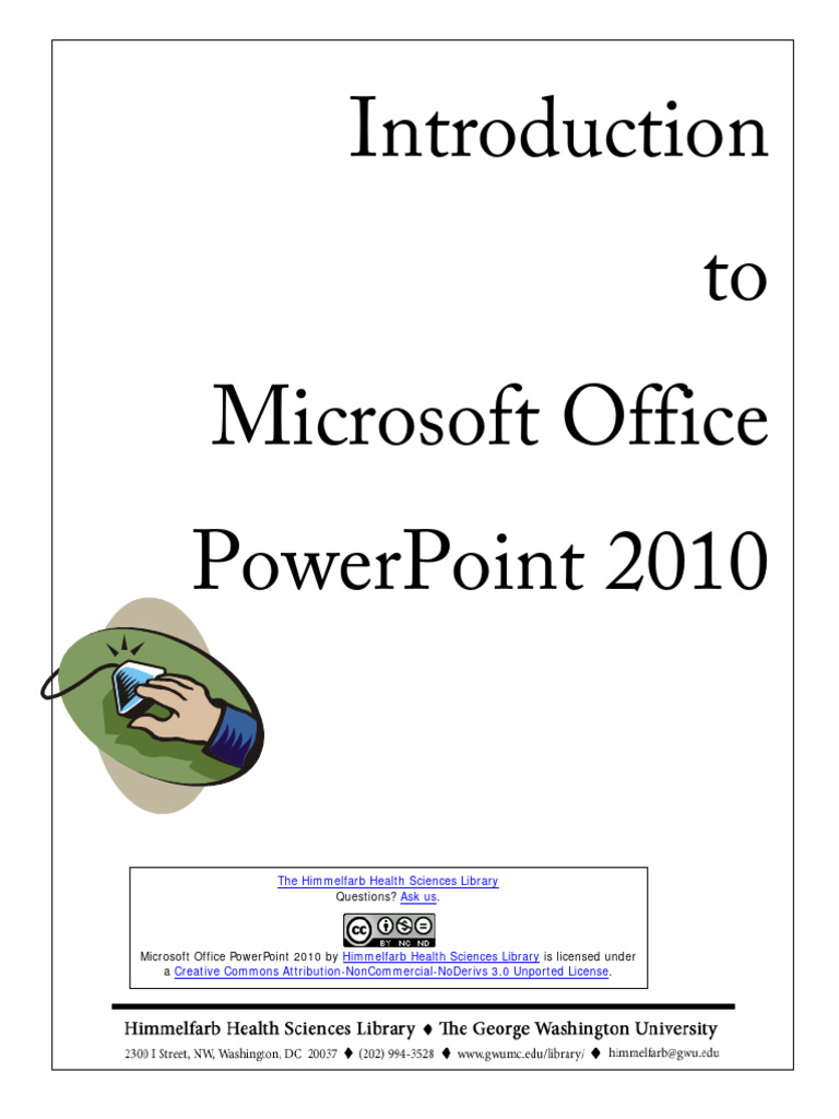 Intro Powerpoint 2010 | PDF | Cursor (User Interface) | Microsoft Power ...