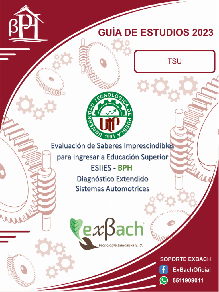 Guía de Estudio ESIIES TSU 2023 UTP Sistemas Automotrices | PDF ...