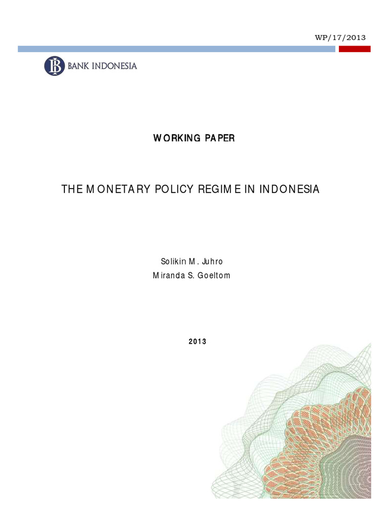 The Monetary Regime in Indonesia | PDF | Monetary Policy | Inflation