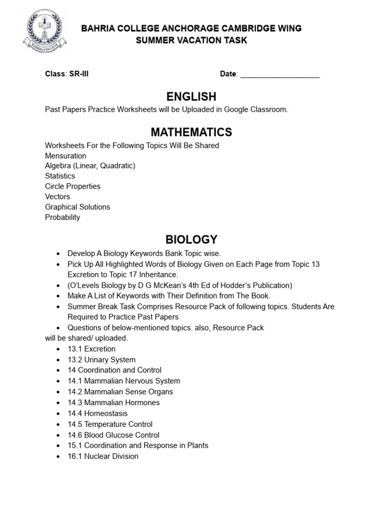 SR Iii Summer Task | PDF | Chemical Compounds | Chemical Bond