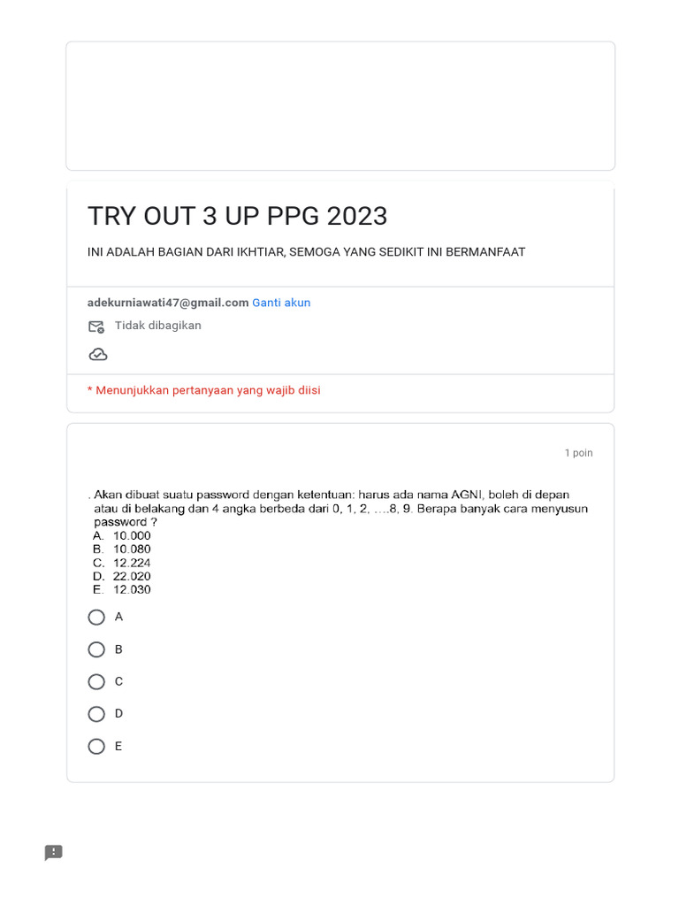 Try Out 3 Up PPG 2023 | PDF