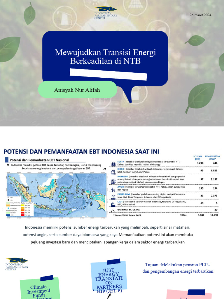Mewujudkan Transisi Energi Berkeadilan Di NTB | PDF