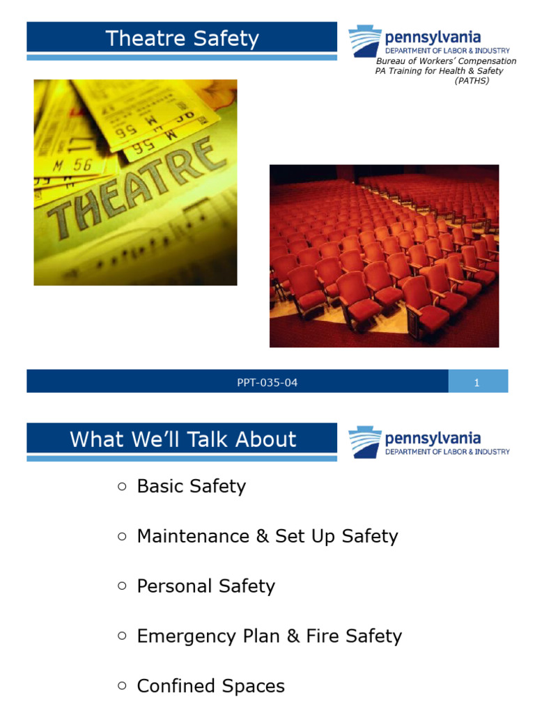 Theatre Safety | PDF | Safety