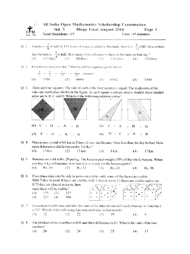 Ipm Mega Final - 2016 | PDF