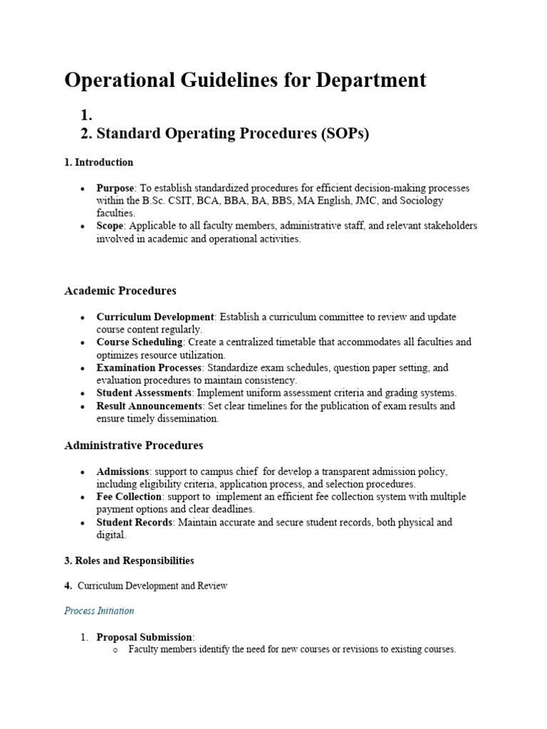 Operational Guidelines For Department | PDF | Mediation | Performance ...