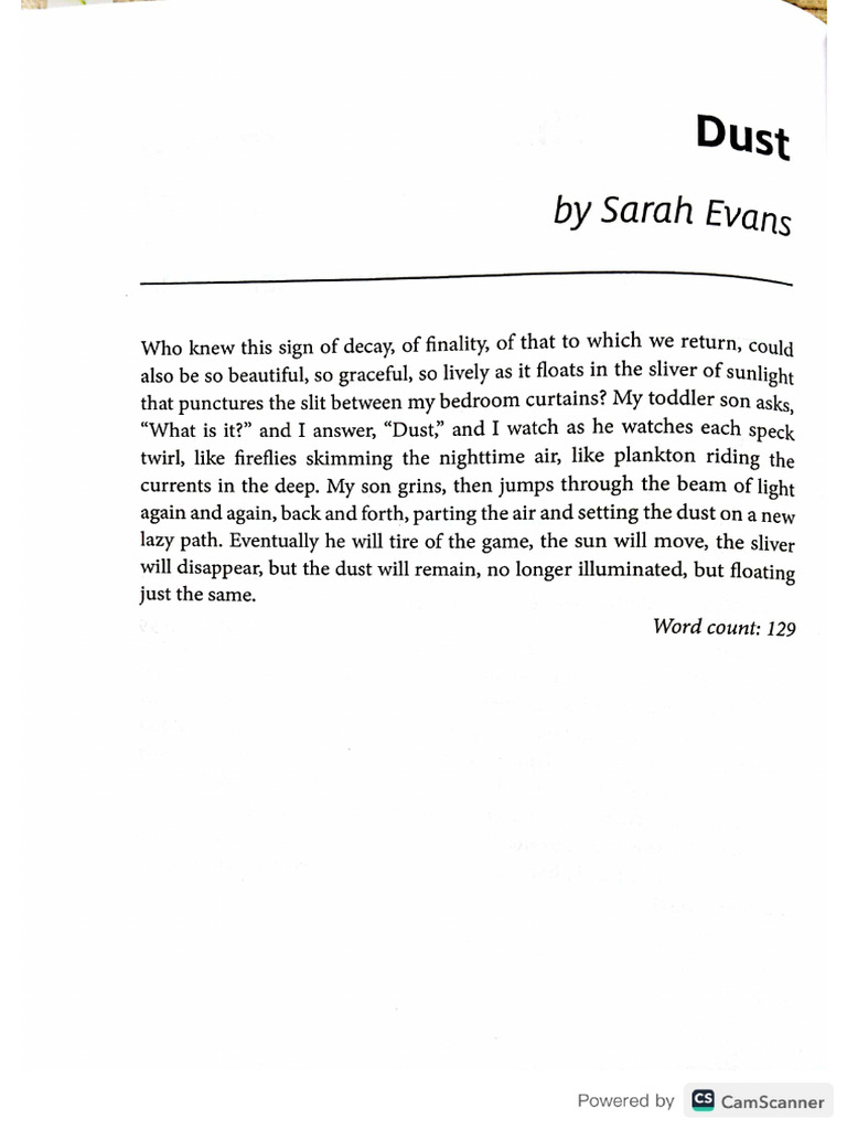 Dust - Sarah Evans | PDF