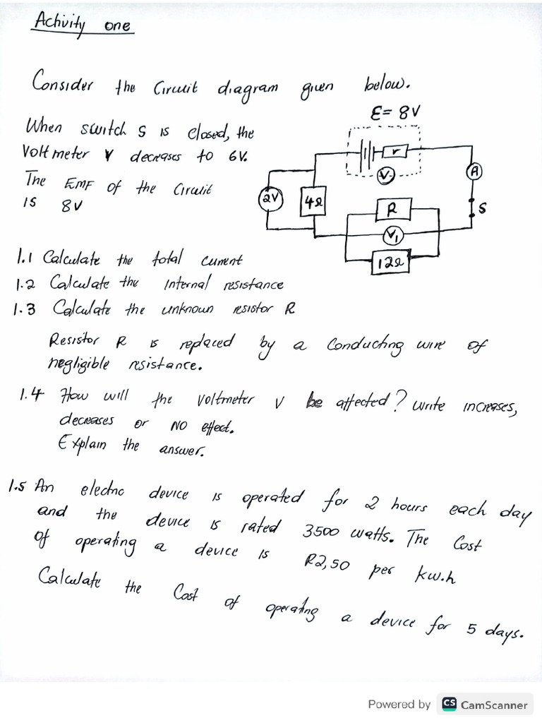 ELECTRIC CIRCUITS QUESTIONS | PDF