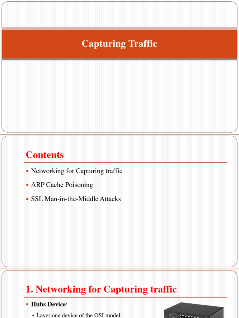 Capturing Traffic | PDF