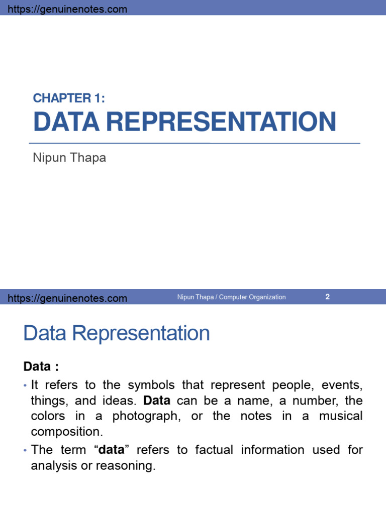Unit 1 Data Representation | PDF | Decimal | Numbers