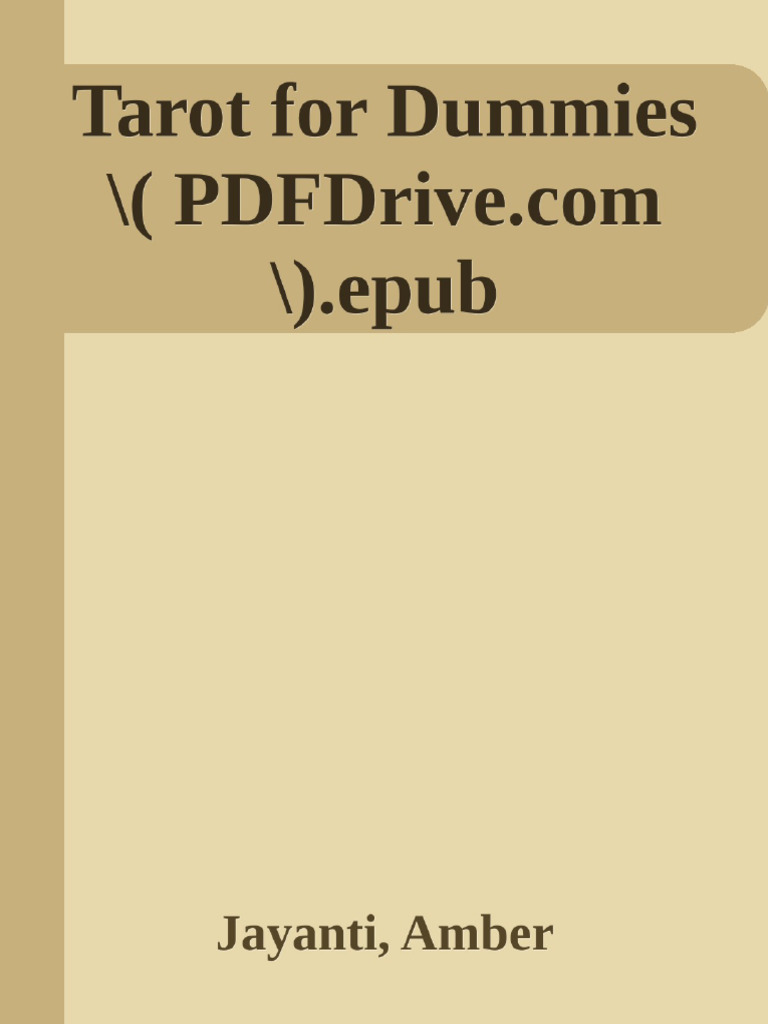 Tarot For Dummies (PDFDrive) | PDF