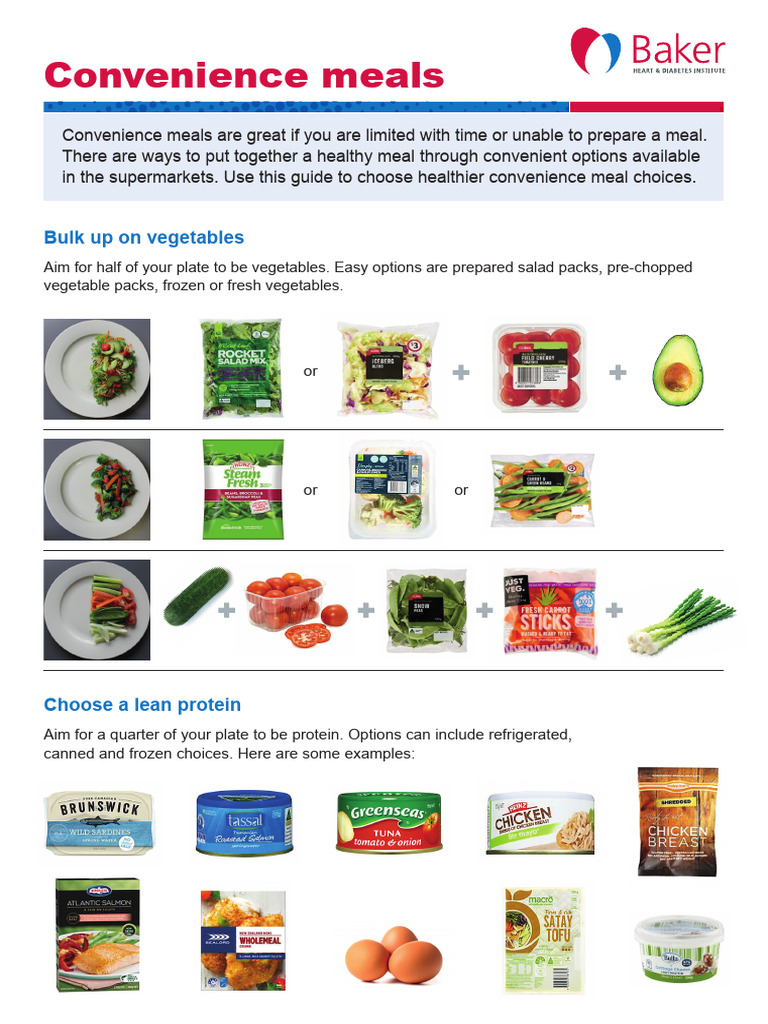 Baker Institute Factsheet Convenience Meals | PDF | Convenience Food ...