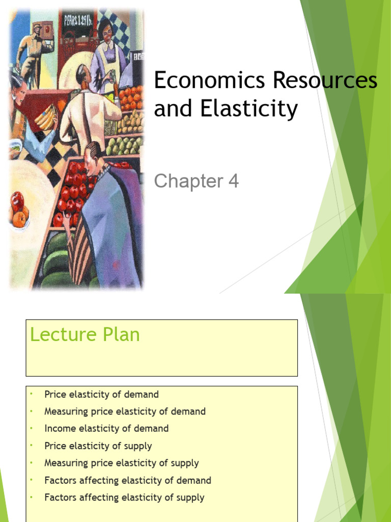 Chapter 4-Economic Resources and Elasticity | PDF | Elasticity ...