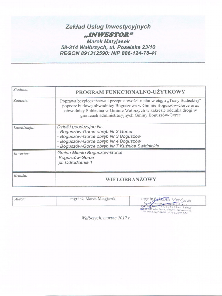 STR Tyt Pfu Boguszów | PDF