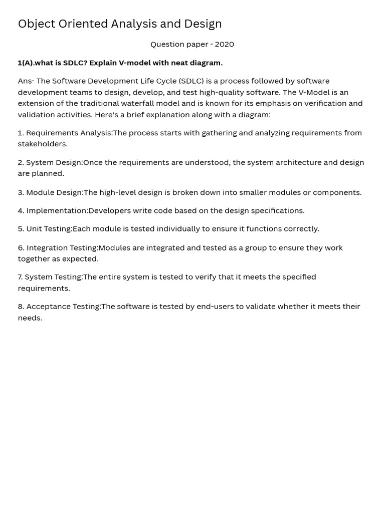 Object Oriented Analysis And Design 20240418 110237 0000 Pdf Inheritance Object