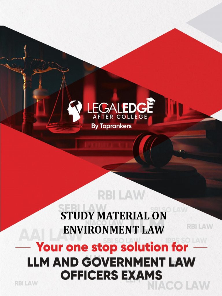 Environment Law Study Material 027eb8c39dfb5 | PDF | Sustainability ...