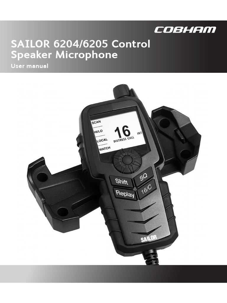 301-VHF Cobham Sailor 6200 User Manual Sailor 6204 Sailor 6205 22-10 ...