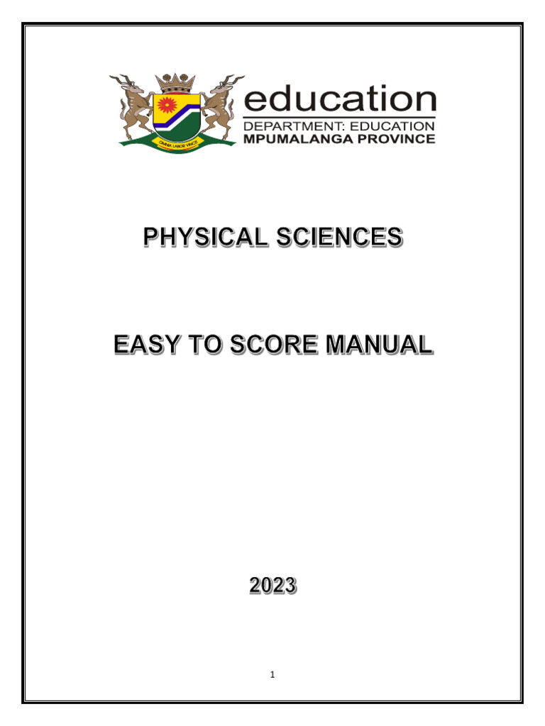 Easy To Score Questions Manual Term 2 2023 Rev | PDF | Force ...