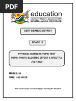 NSC Physical Sciences Grade 12 May June 2024 P1 and Memo | PDF | Force | Photoelectric Effect
