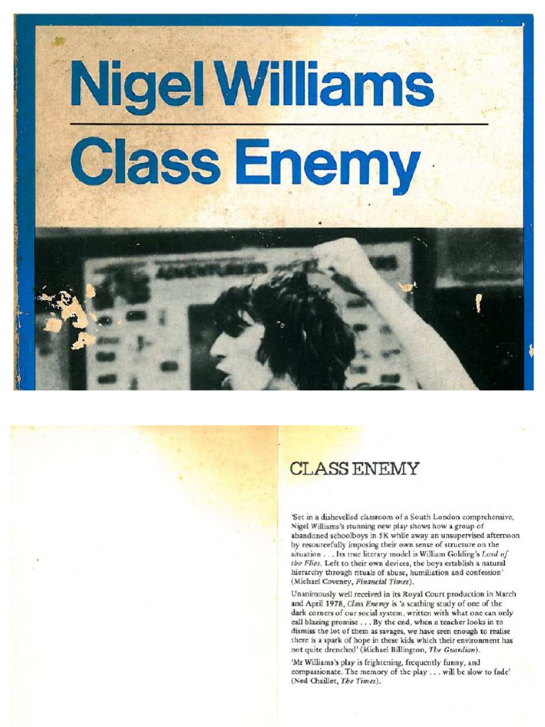 Nigel Williams Class Enemy | PDF