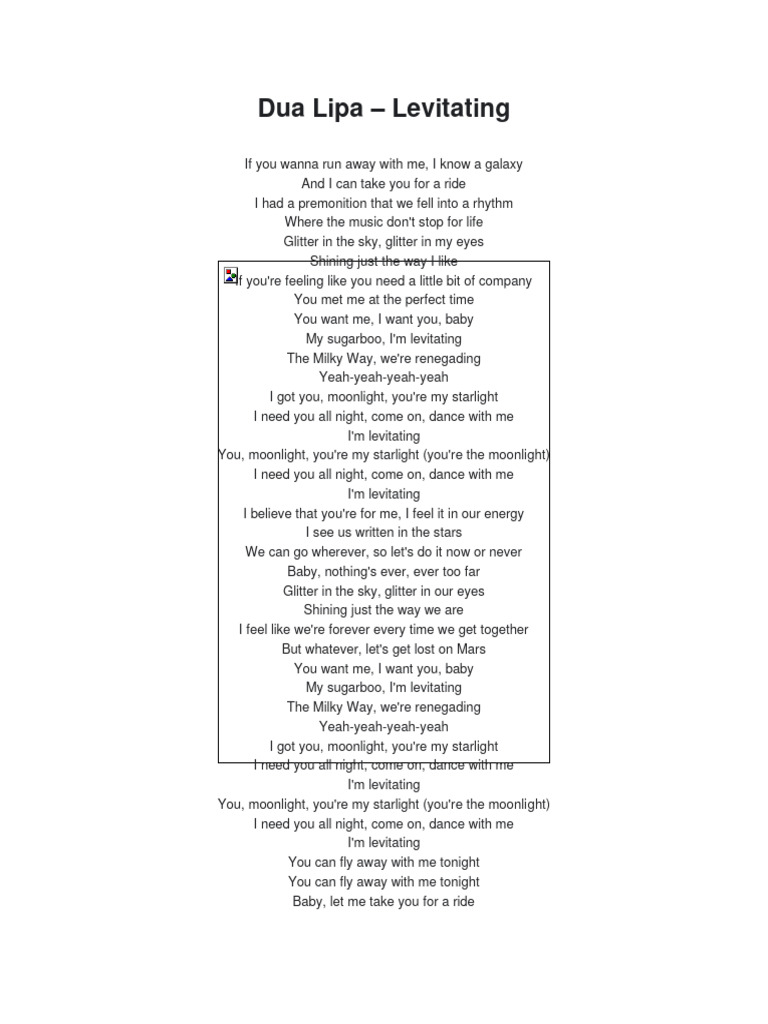 Dua Lipa - Levitating | PDF | Songs Written | Astronomy