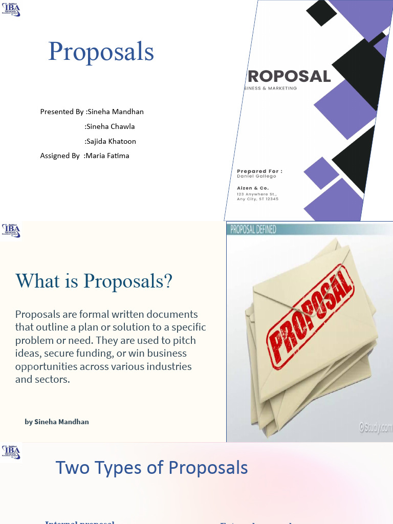 Proposals | PDF | Request For Proposal
