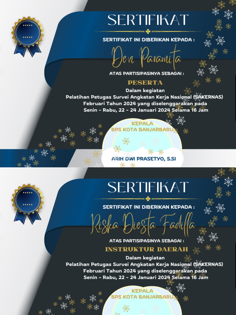 Sertifikat: Devi Paramita | PDF