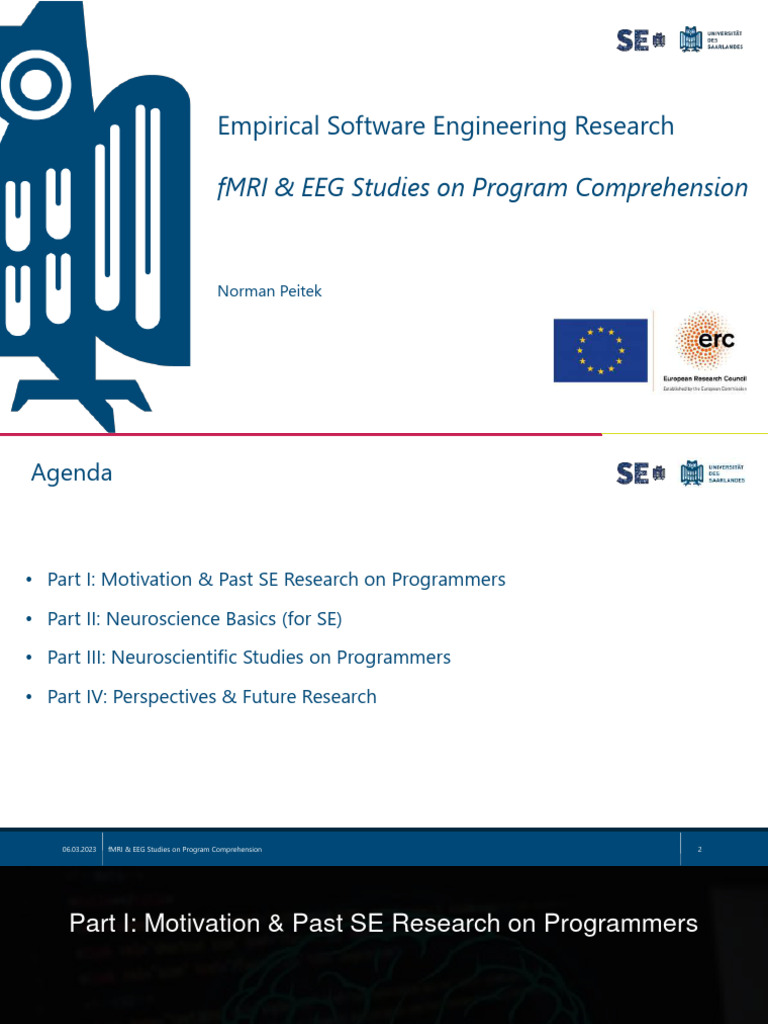 Guest Lecture - FMRI EEG Experiments On Program Comprehension | PDF ...