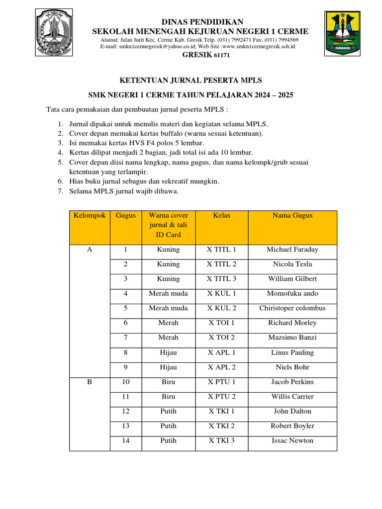 Ketentuan Buku Refleksi Peserta Mpls-1 | PDF