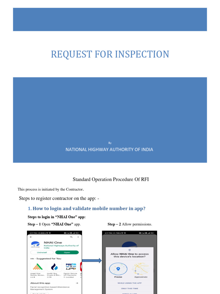 Sop Rfi | PDF | Mobile App | Mobile Phones