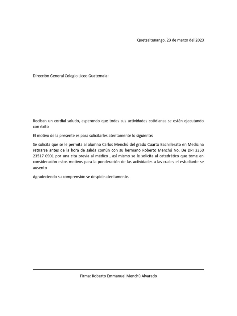 Carta Charly | PDF