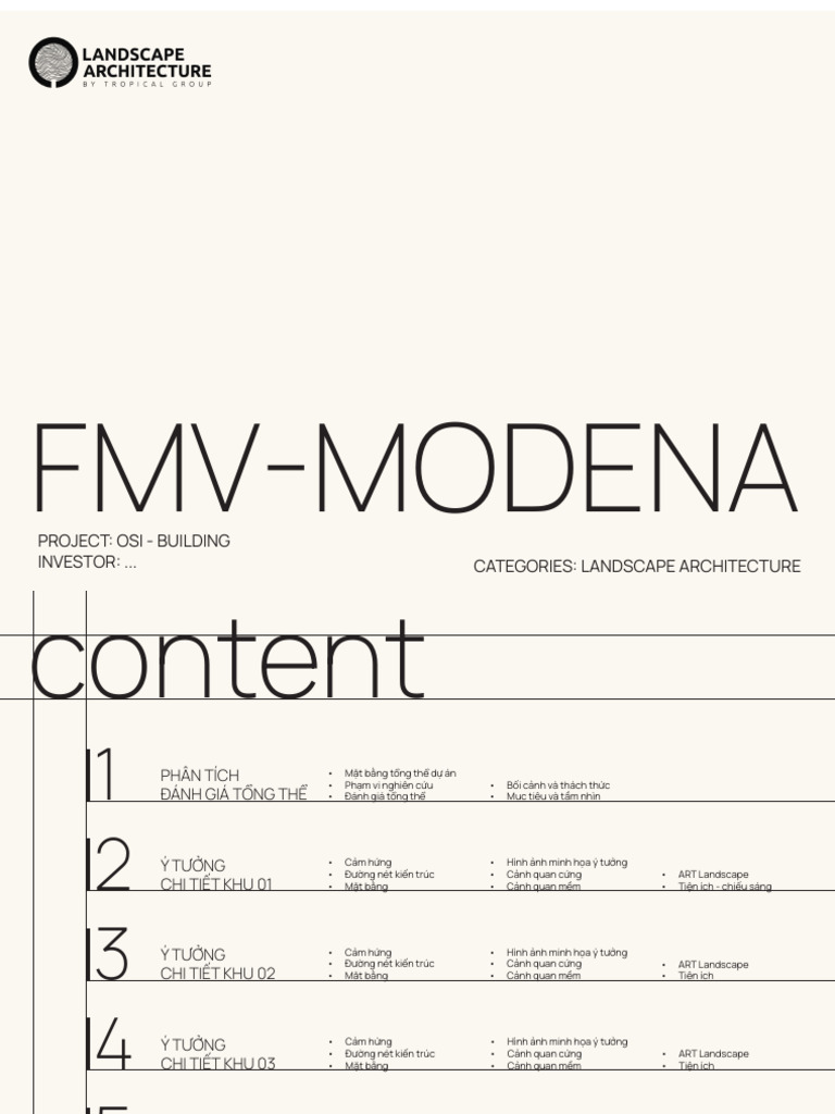 Fmv-Modena: Project: Osi - Building Investor: ... Categories: Landscape Architecture | PDF