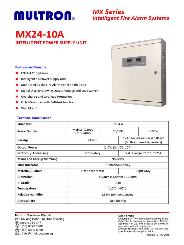 Multron MX24 10A V1.1 PSU | PDF | Power Supply | Power Engineering