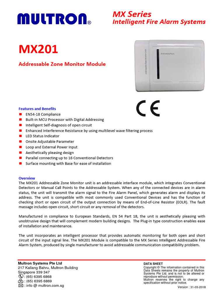 Multron MX201 V1.1 Zone Mod | PDF | Electricity | Electrical Engineering
