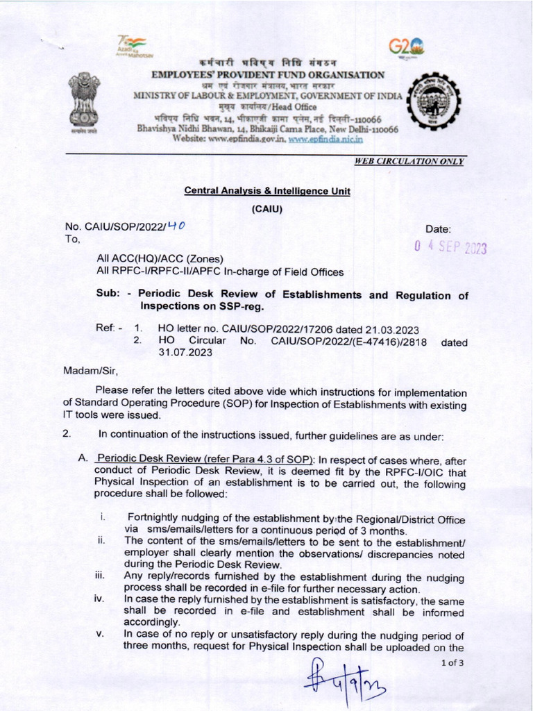 CAIU Circular 05092023 | PDF