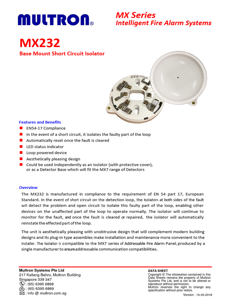 Multron MX232 V1.1 Isolator Base | PDF | Manufactured Goods ...