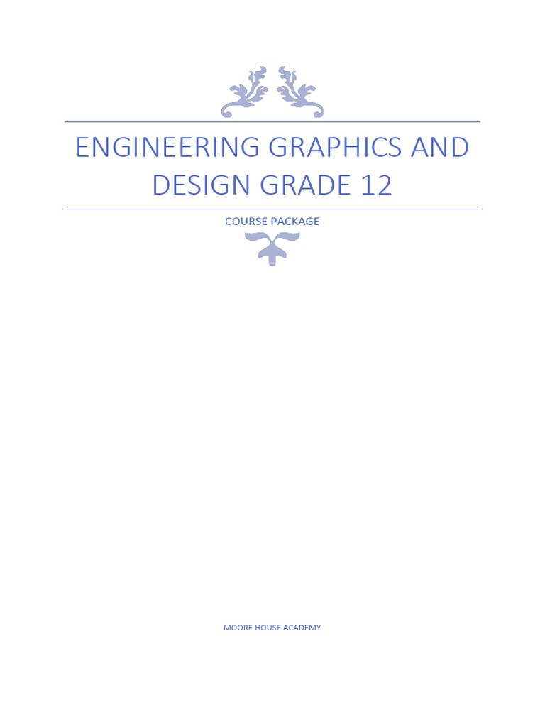 Course Package Grade 12 EGD | PDF | Drawing | Geometry