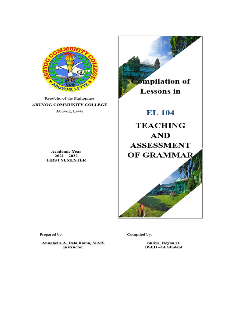 El 104 Compilations | PDF | Educational Assessment | Learning