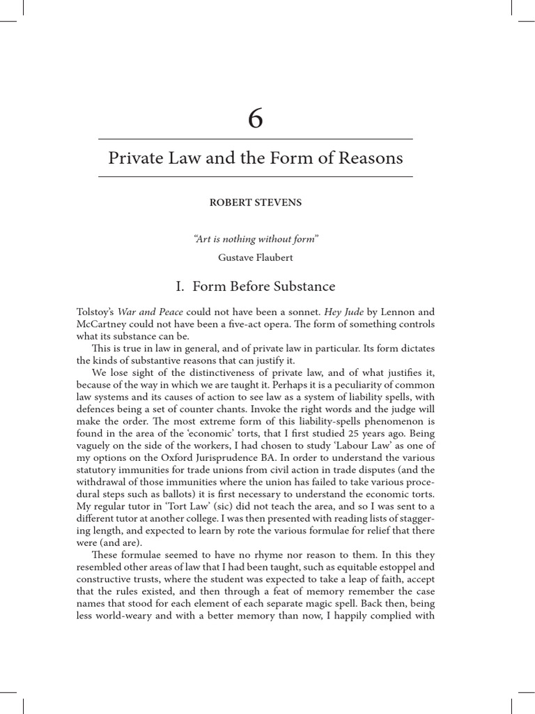 Understanding Private Law's Structure | PDF | Tort | United Kingdom ...