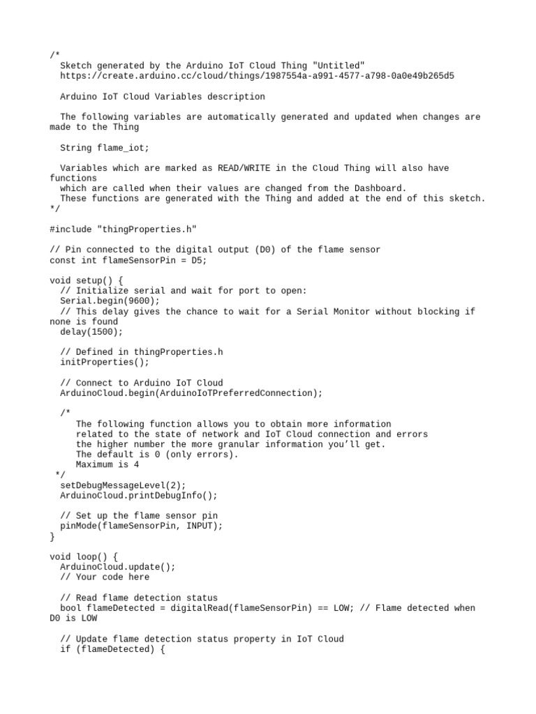 Iot Flame | PDF