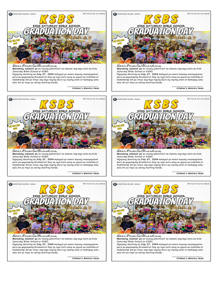 Ksbs Graduation | PDF