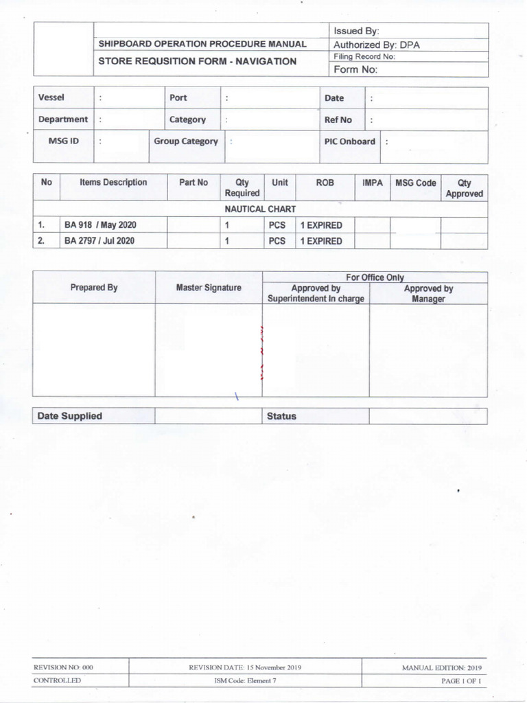 Contoh Form Permintaan | PDF
