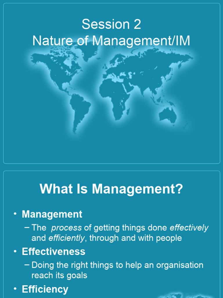 Nature of Management | PDF | Science | Methodology