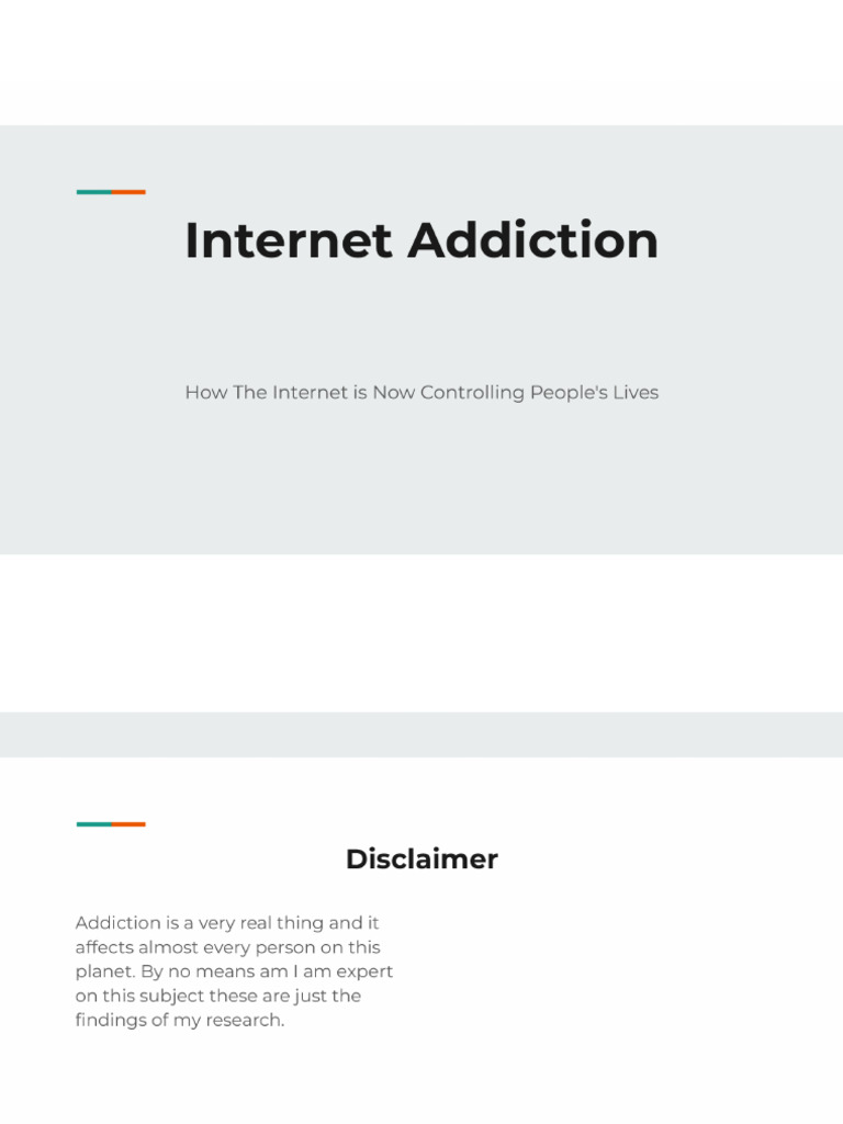 Internet Addiction | PDF
