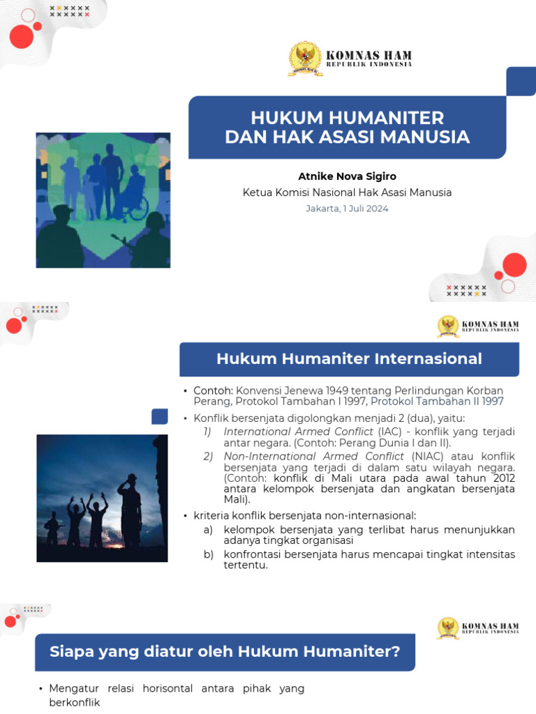 Hukum Humaniter Dan HAM - Juli 2024 - Final | PDF | Ilmu Sosial
