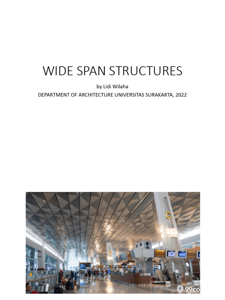 Wide Span Structure Building Principles in Architecture | PDF