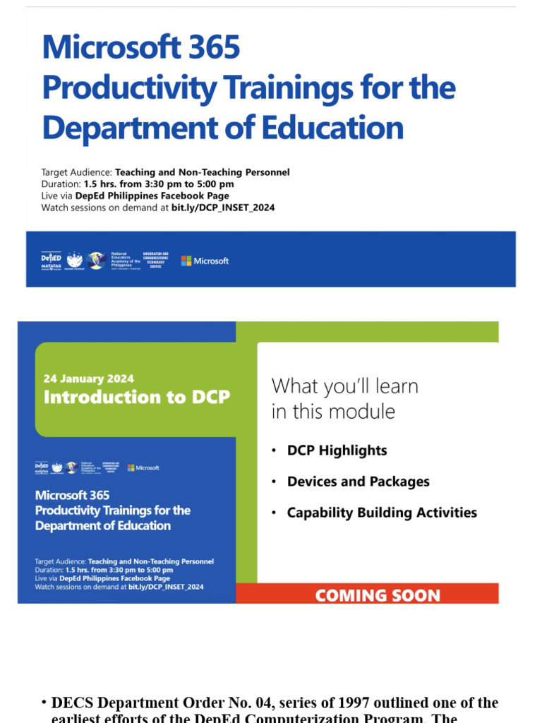 2024 Inset Presentation Microsoft Office 0365 | PDF | Educational ...
