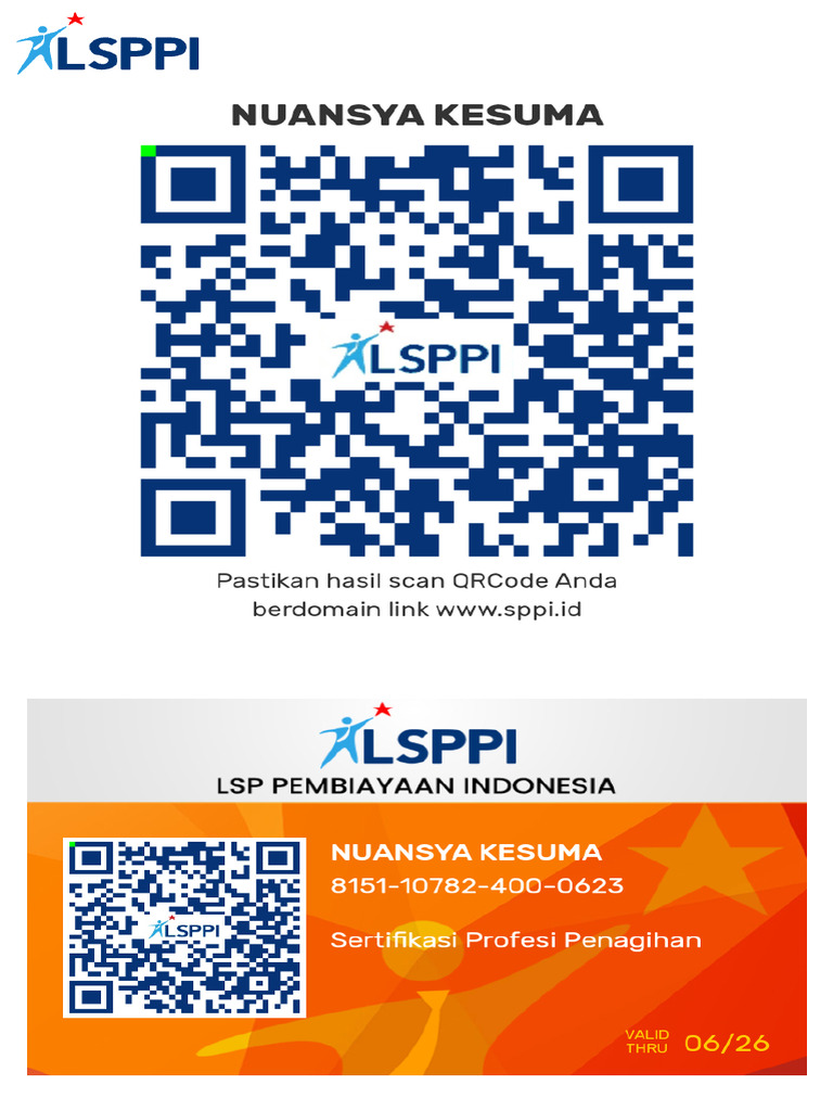 Kartu SPPI Nuansya | PDF