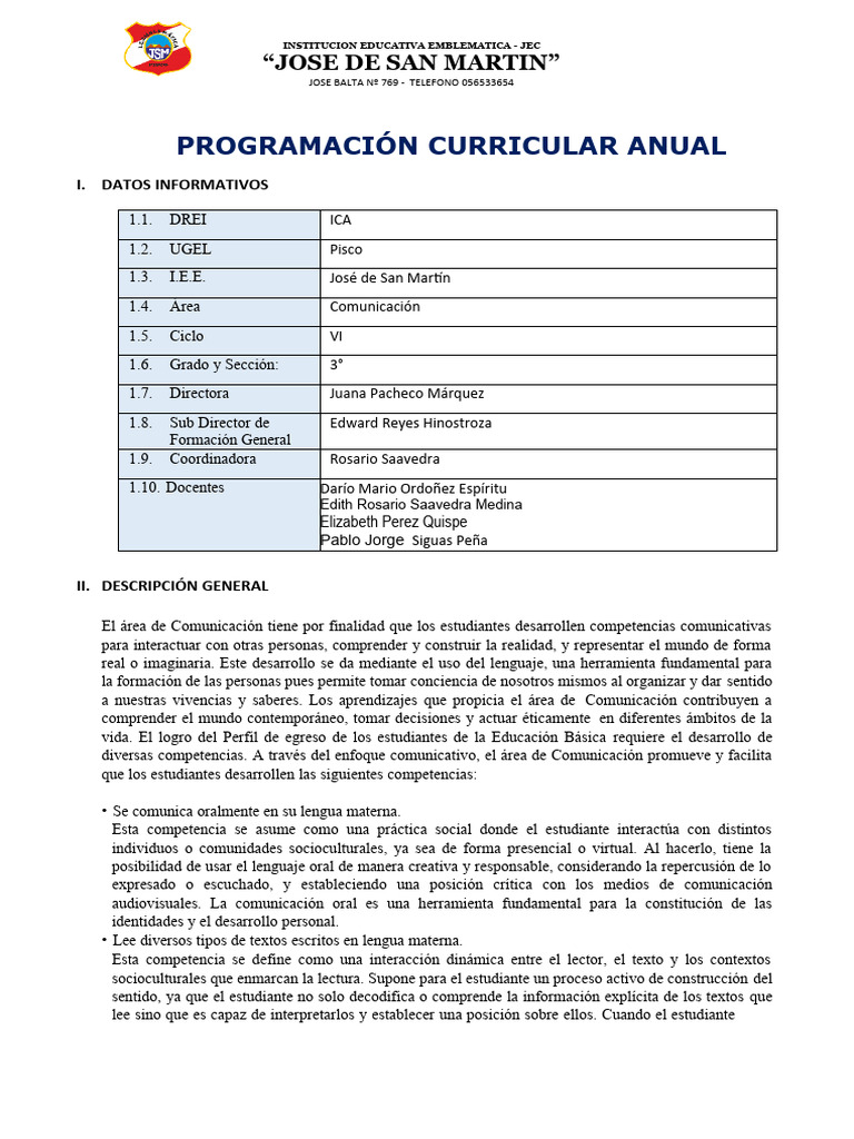 PROGRAMACION 2023 | Descargar gratis PDF | Aprendizaje | Experiencia