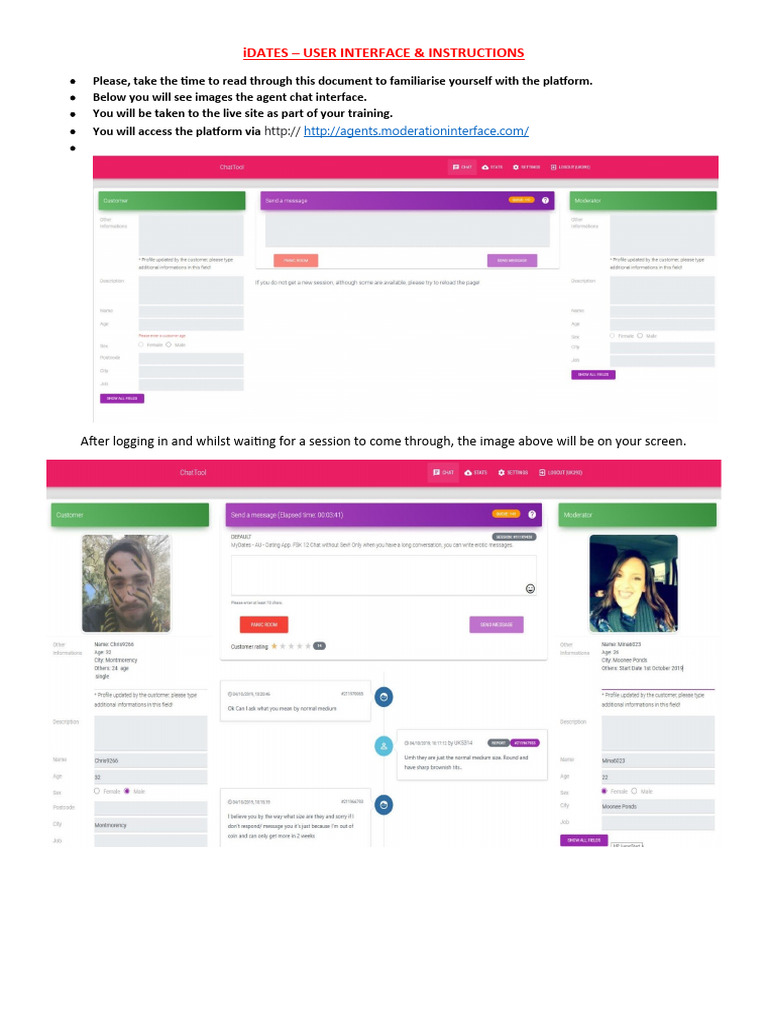 Chat Interface User Manual | PDF | Online Chat